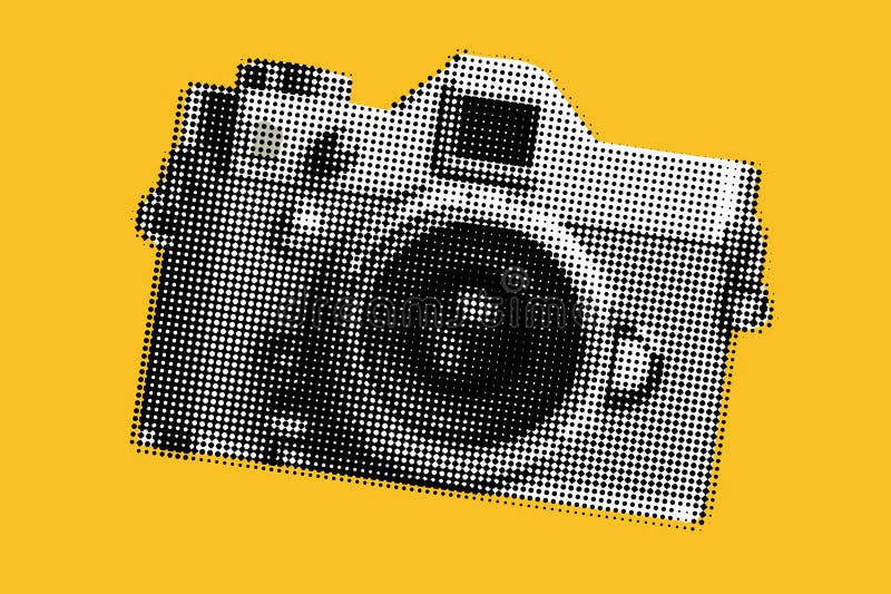 Camera in Magazine Style. Elements for Collage. Punk Composition on ...