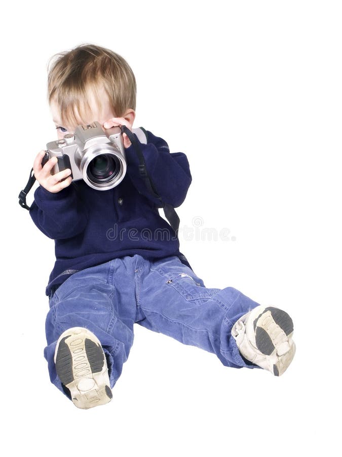 Camera man stock photo. Image of child, isolated, metal - 134536
