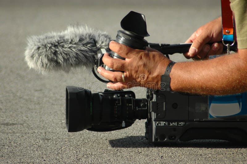 Camera man stock image. Image of caucasian, camcorder - 2117709