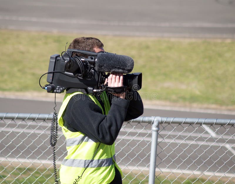 The Camera Man stock photo. Image of cameraman, focus - 3162732
