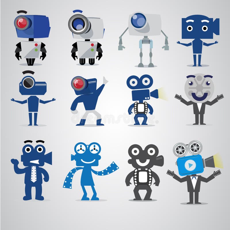 Camera Man Character Design - Vector Stock Vector - Illustration of ...