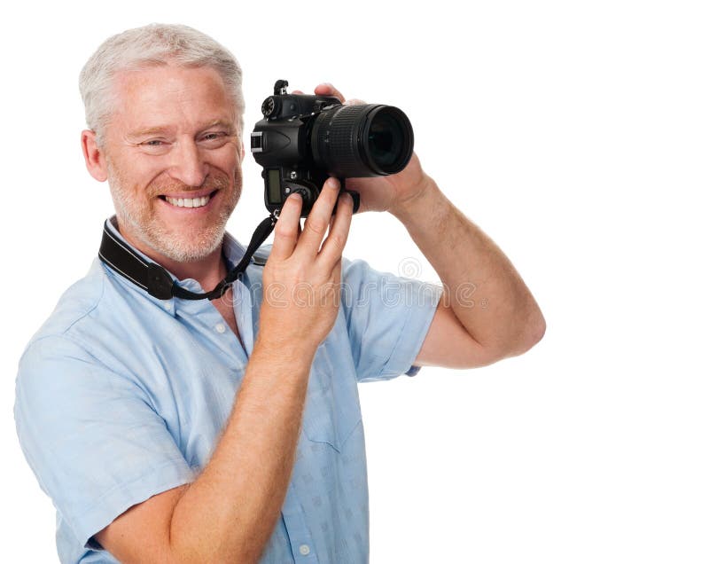 Camera man hobby stock photo. Image of adult, holding - 28932790