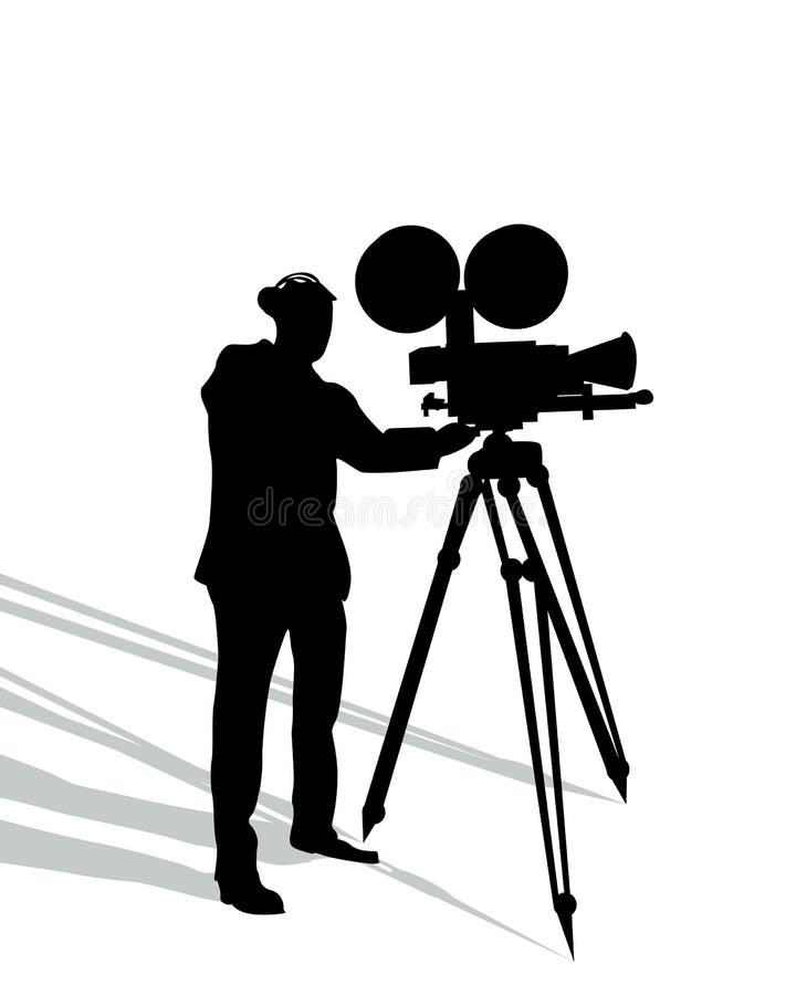 Camera man stock vector. Illustration of reporter, jeans - 27479412
