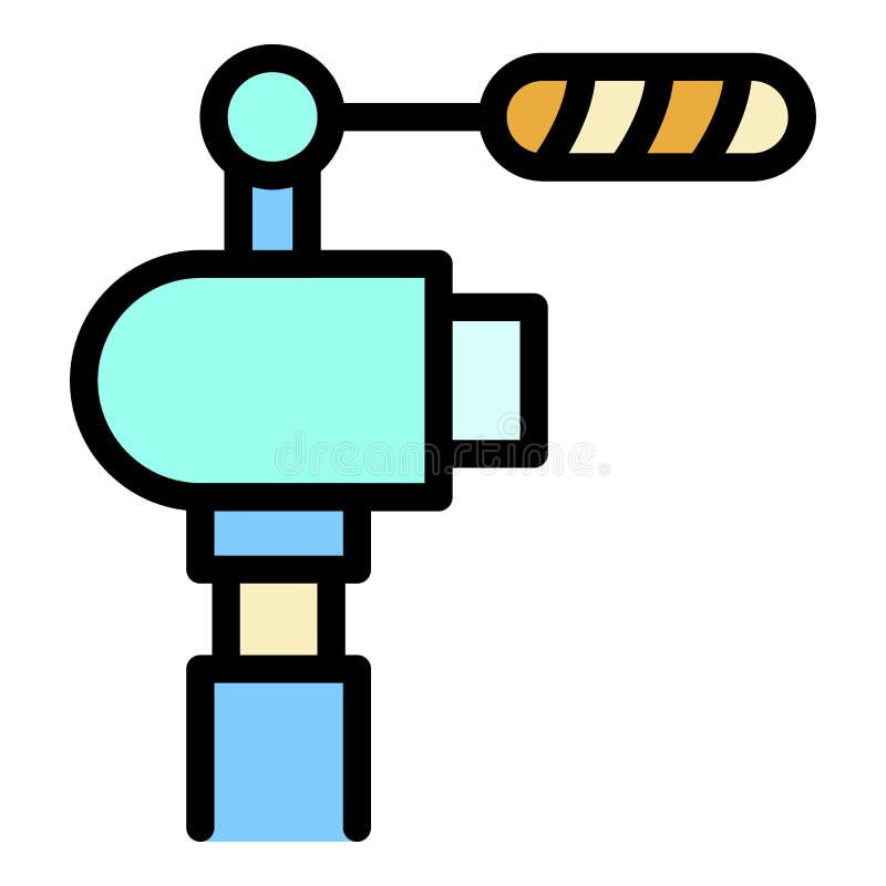 Camera with Microphone Icon Color Outline Vector Stock Vector ...