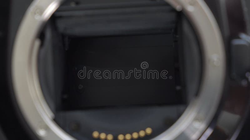 Camera Mirror, Shutter and Full Frame Sensor Stock Video - Video of ...