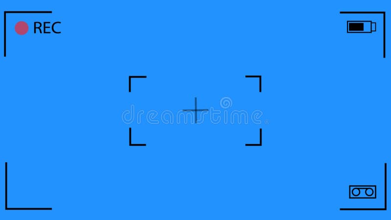 Camera Mobile Recording Screen Overlay Animation with Chroma Key. Stock ...