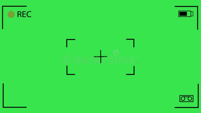 Camera Mobile Recording Screen Overlay Animation with Chroma Key. Stock ...