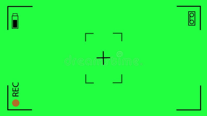 Camera Mobile Recording Screen Overlay Animation with Chroma Key. Stock ...