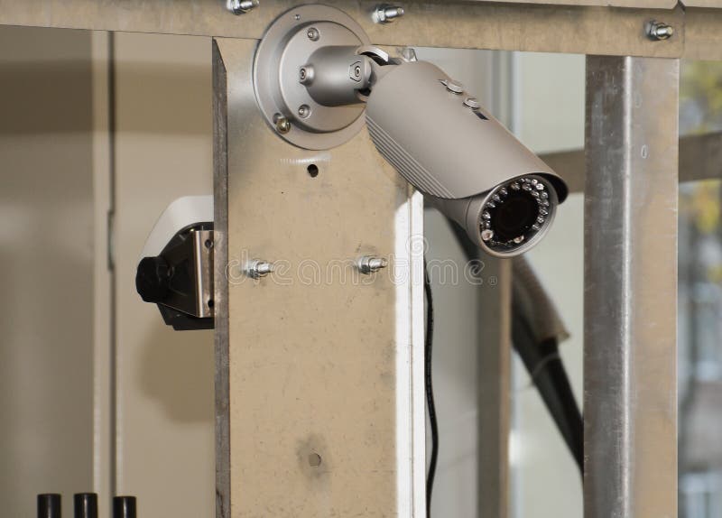 Camera for Monitoring the Process at the Plant Stock Image - Image of ...