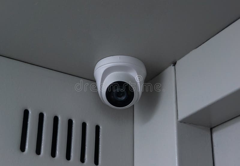 A Camera Mounted in the Cab of the Lift Stock Image - Image of cctv ...
