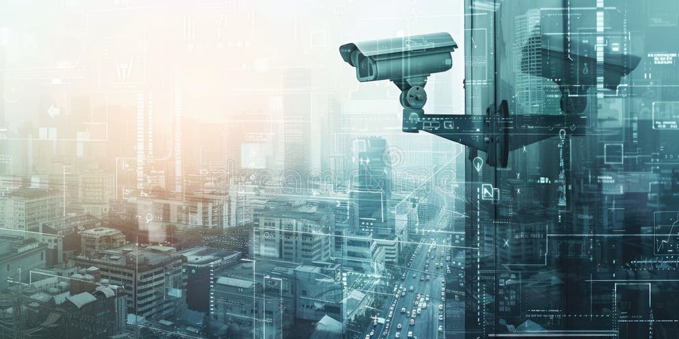 A Camera Mounted on the Side of a Tall Building. Suitable for ...