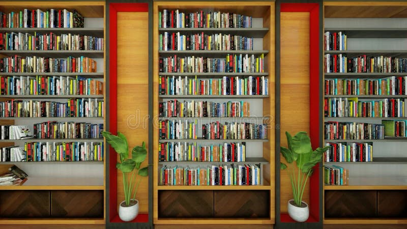 Camera Movement in Old Library, 3d Animation Stock Footage - Video of ...