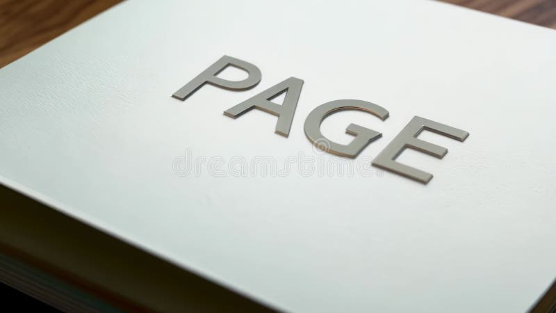 Camera Moving Around Metallic Page Text on Book Cover Stock Video ...