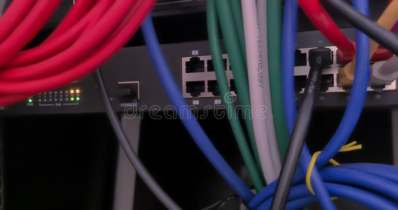 Camera Movement on Colored Cables and Ethernet Connections on Servers ...