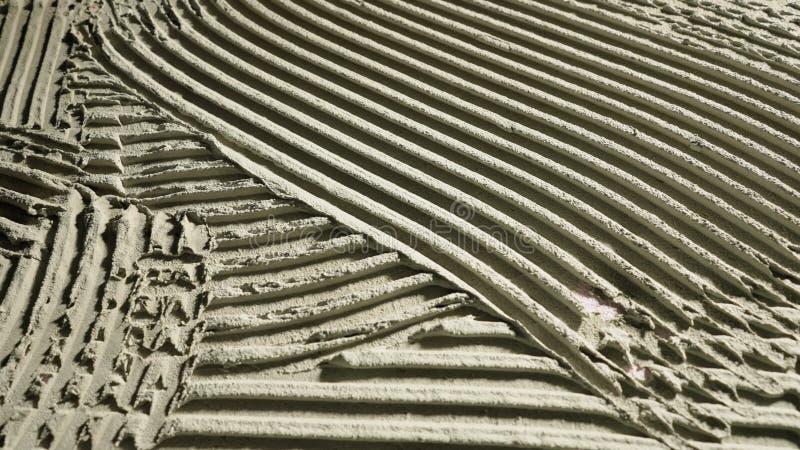 Stripe on Concrete Wall in Dark Room. Camera Movement Along Damage ...