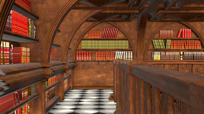 Camera Movement in the Old Library Stock Video - Video of archive ...