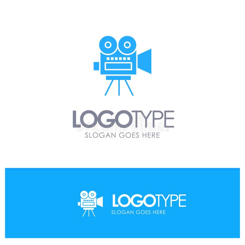 Camera, Movie, Film, Education Blue Logo Vector Stock Vector ...