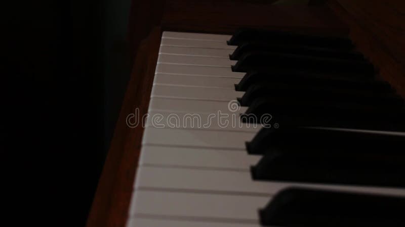 Camera Moving Over Piano Keyboard Stock Video - Video of flyby, black ...