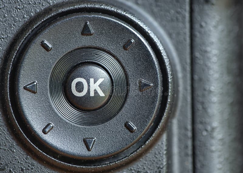 Camera Multi Selector Button. Macro. Stock Image - Image of closeup ...