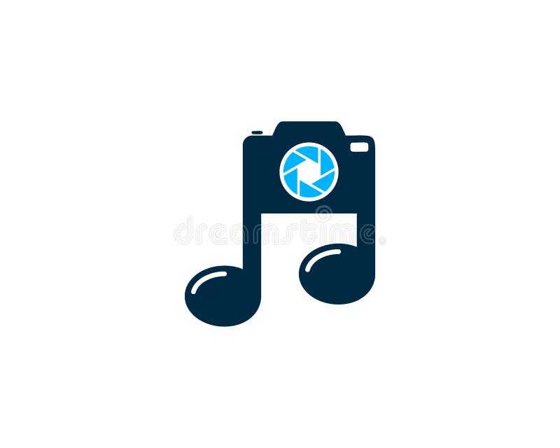 Camera Music Icon Logo Design Element Stock Vector - Illustration of ...