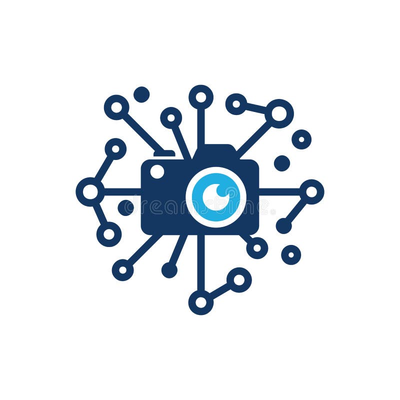 Camera Network Logo Icon Design Stock Vector - Illustration of digital ...