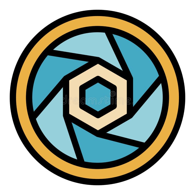 Camera Objective Icon, Cartoon Style Stock Vector - Illustration of ...