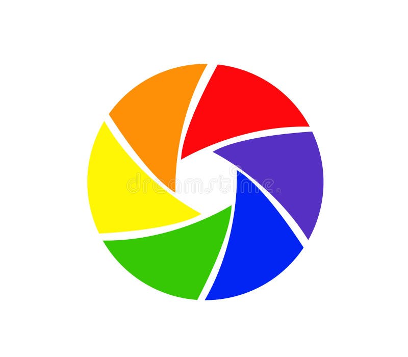 Camera Objective Icon on Transparent. Lens Diafragma Sign. Flat Style ...