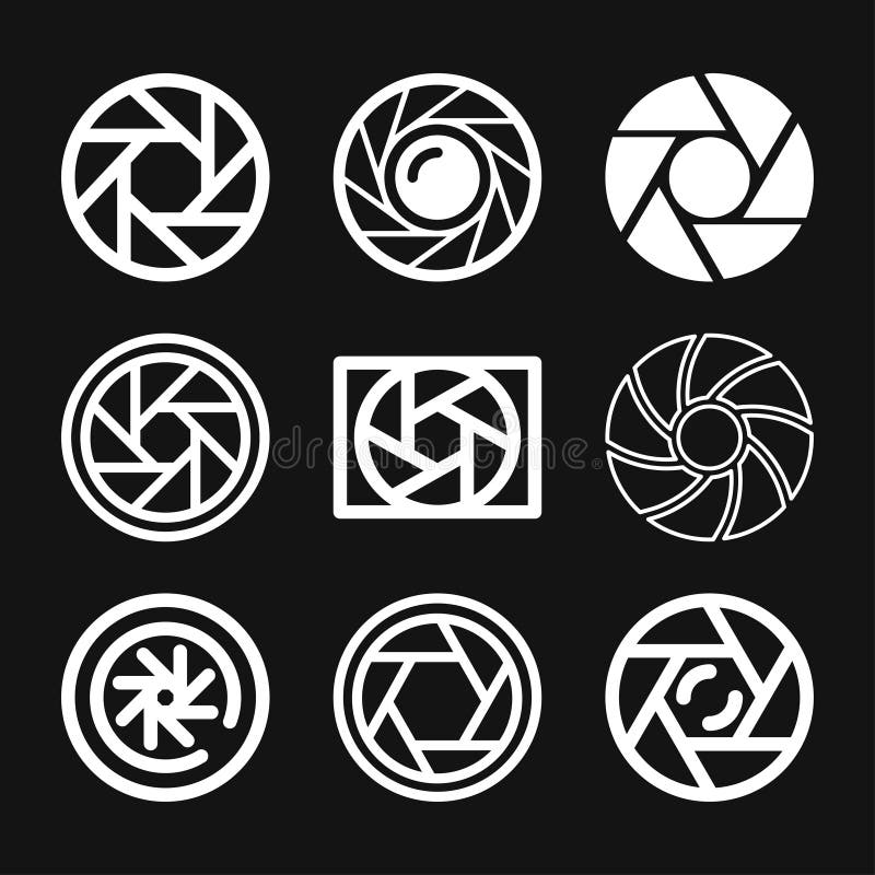 Camera Objective Icon Vector Sign Symbol for Design Stock Illustration ...