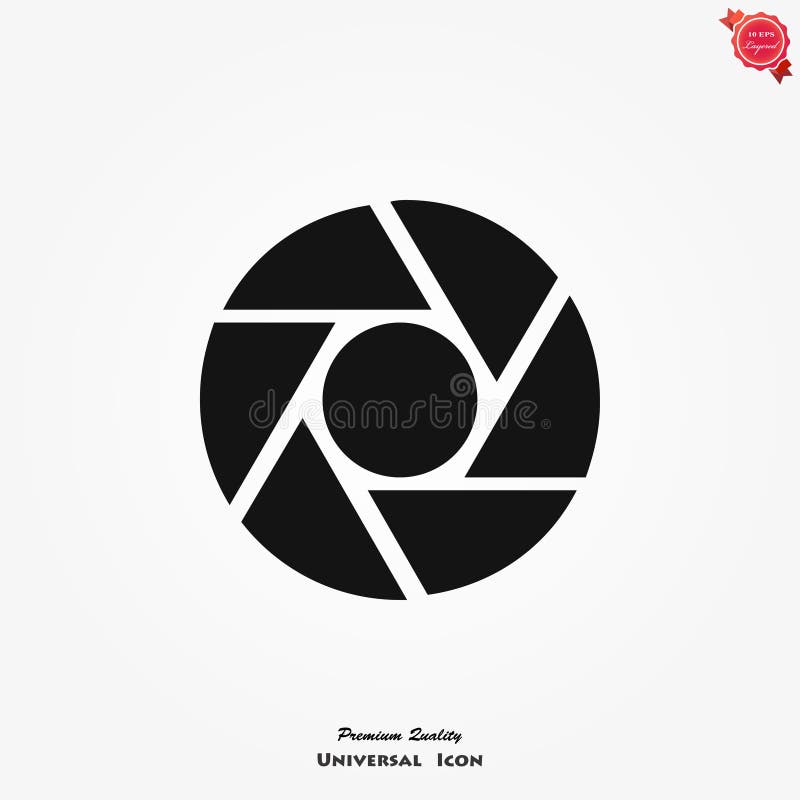 Camera Objective Vector Icon Stock Illustration - Illustration of movie ...