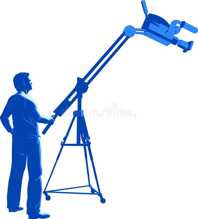 Camera Operator stock vector. Illustration of white, broadcasting - 9304875