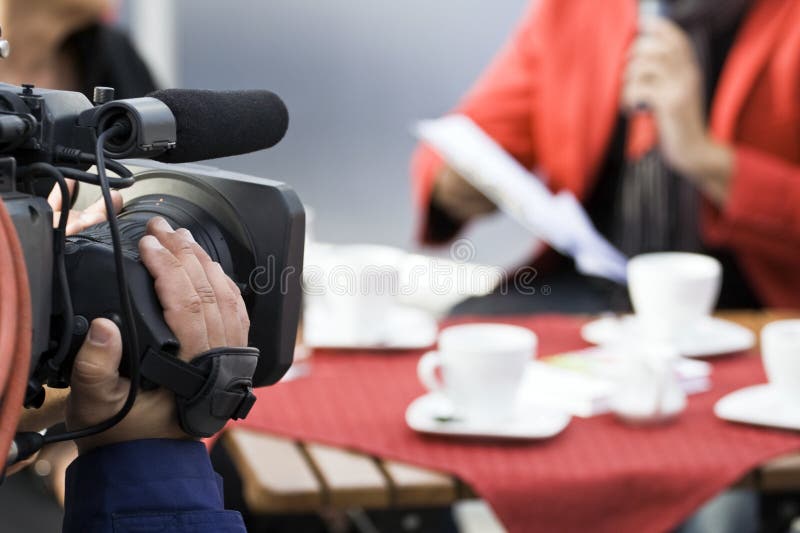 Camera Operator, Television And Film Industry Stock Image - Image of ...