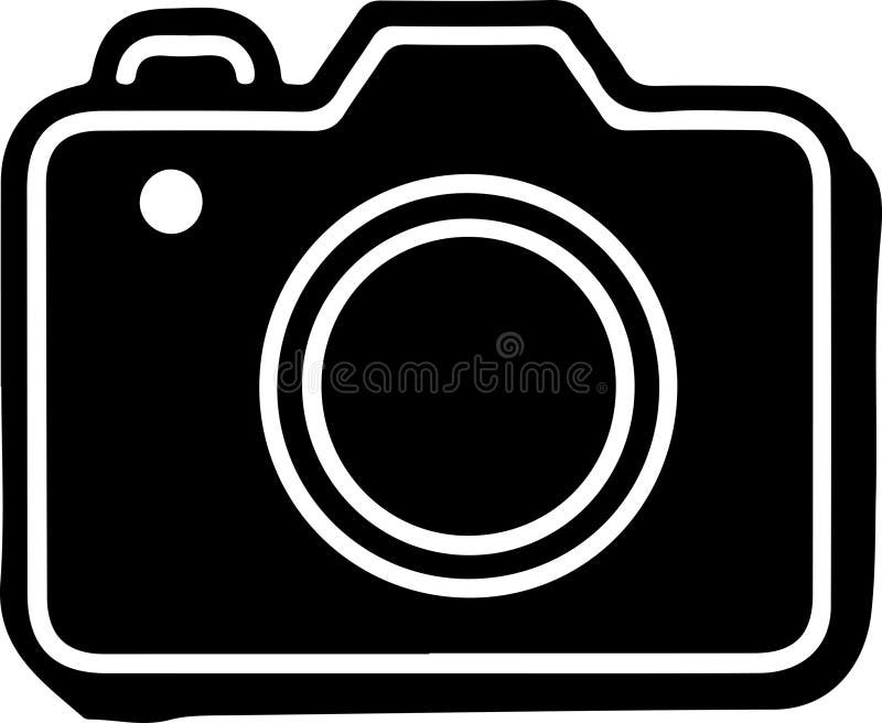Camera Icon Vector Illustration. Camera Silhouette Vector Stock Photo ...