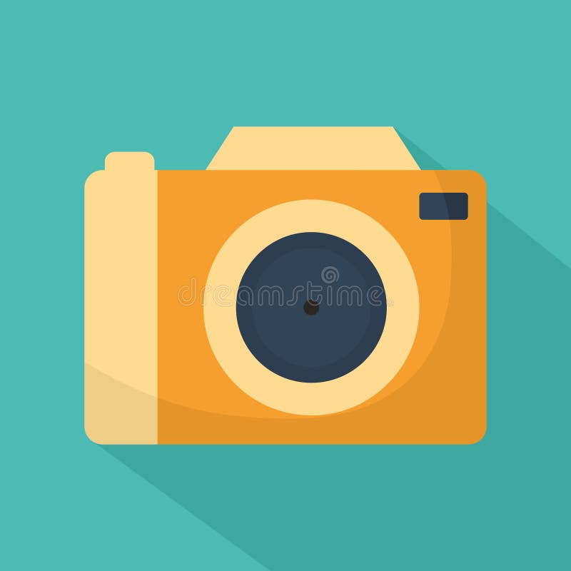 Camera Orange Heart Alien Watercolor Art Stock Illustration ...