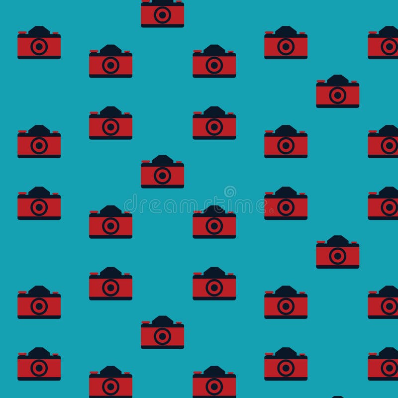 Camera Pattern Background. Vector Illustration Decorative Design Stock ...