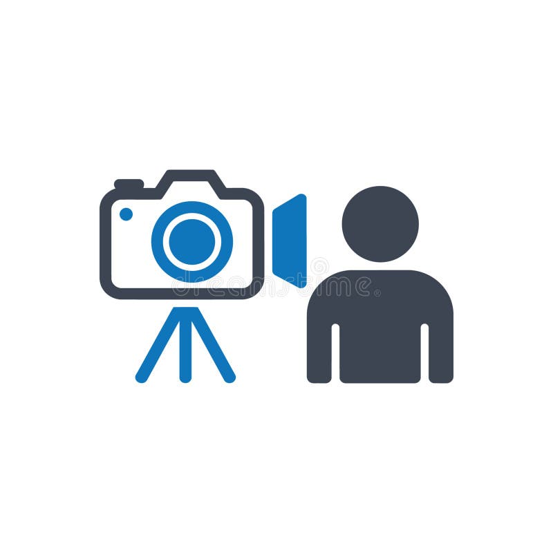 Camera Person Subject Icon stock vector. Illustration of icon - 384691699