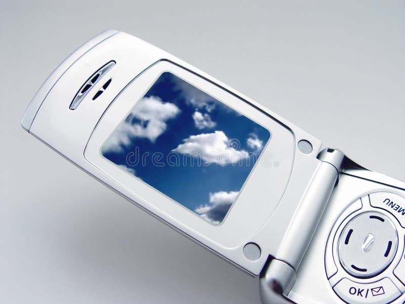 Camera Phone stock photo. Image of phone, clouds, cool, buttons - 32282