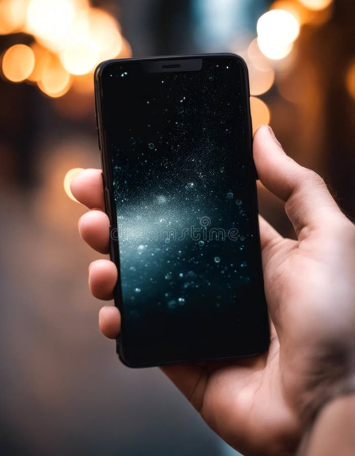 Camera Phone Hand Thin Modern Screen Smart Smartphone Background Edges ...