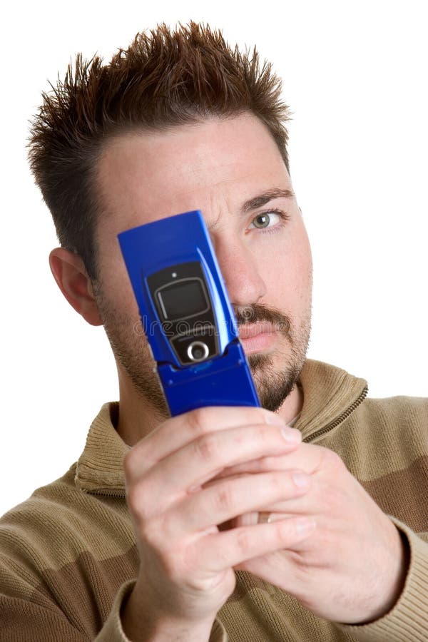 Camera Phone Man stock photo. Image of phone, america - 2503664