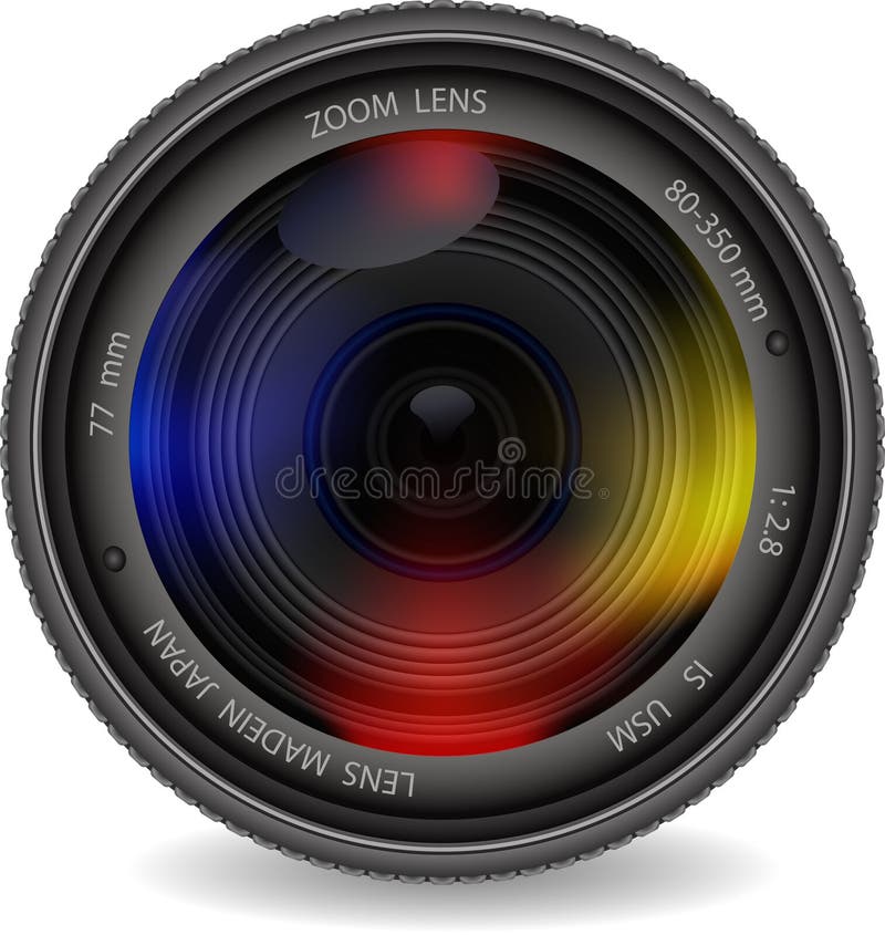 Photo lens stock vector. Illustration of realistic, eyesight - 24729207