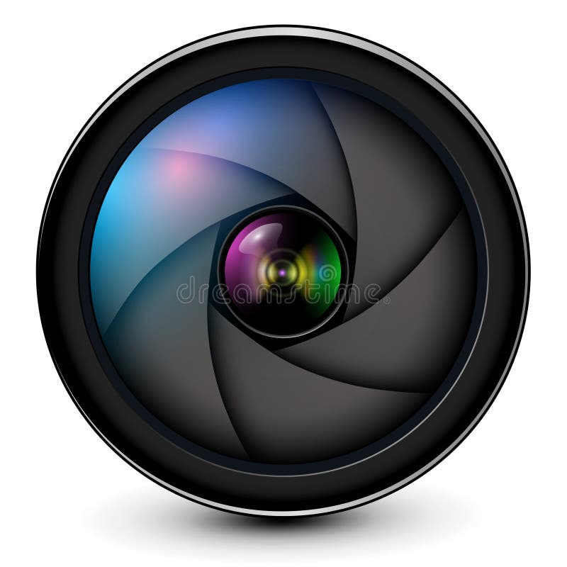 Camera Photo Lens, 3d Icon Illustration Stock Vector - Illustration of ...