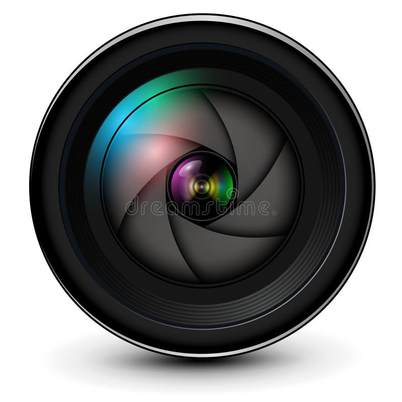 Camera Photo Lens, 3d Icon Illustration Stock Vector - Illustration of ...