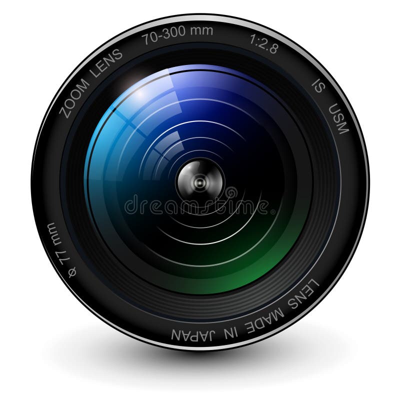 Camera Photo Lens, 3d Icon Illustration Stock Vector - Illustration of ...