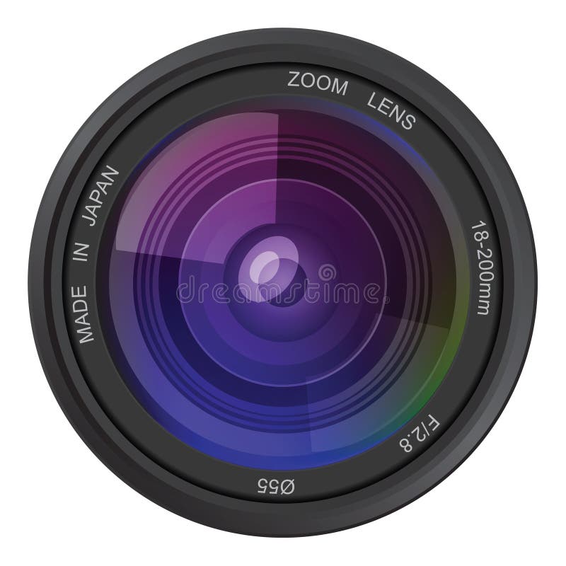 Camera photo lens, stock vector. Illustration of technology - 38693743