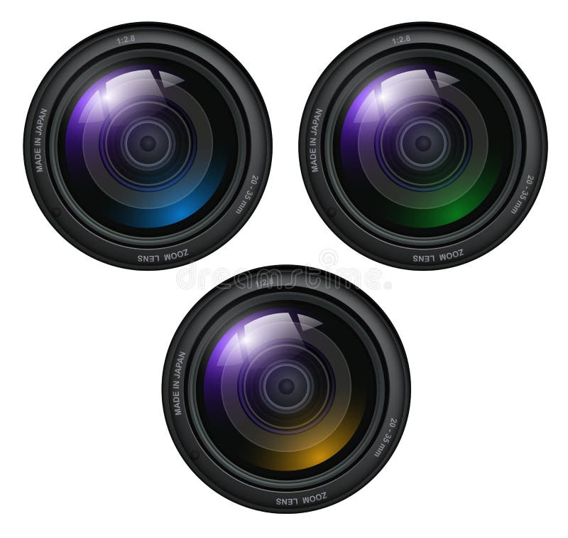 Camera photo lenses stock vector. Illustration of optic - 90155019