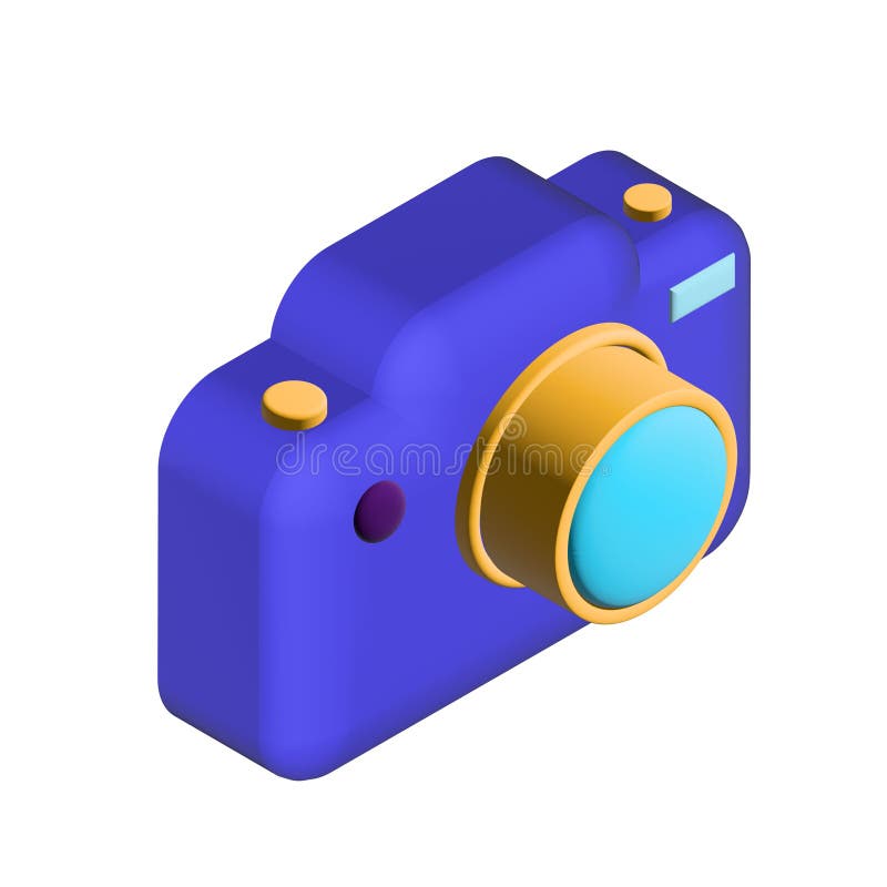Camera, Photo and Video Camera 3D Stock Vector - Illustration of ...