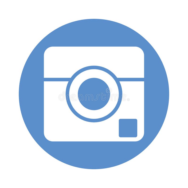 Camera Photographic Block Style Icon Stock Vector - Illustration of ...
