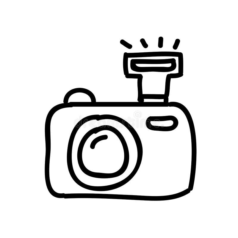 Camera Photography Drawing Isolated Icon Design Stock Illustration ...