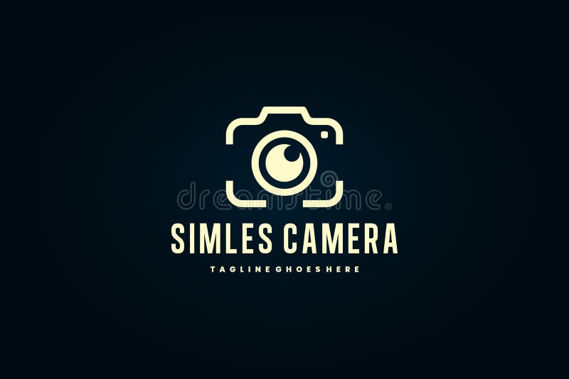 Simles Camera Logo Design Template Stock Vector - Illustration of ...