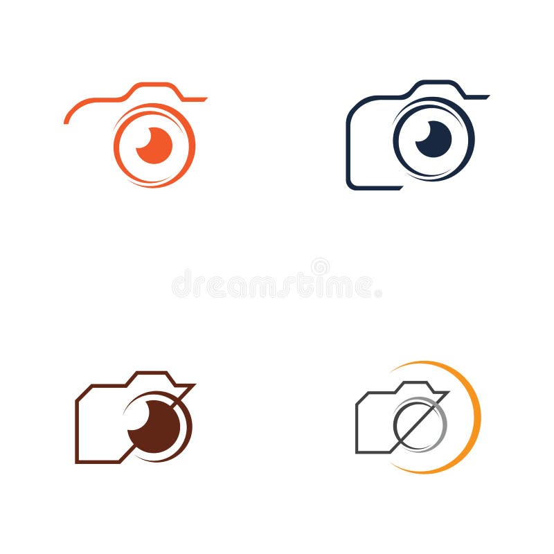 Camera Photography Logo Icon Vector Design Template Stock Vector ...