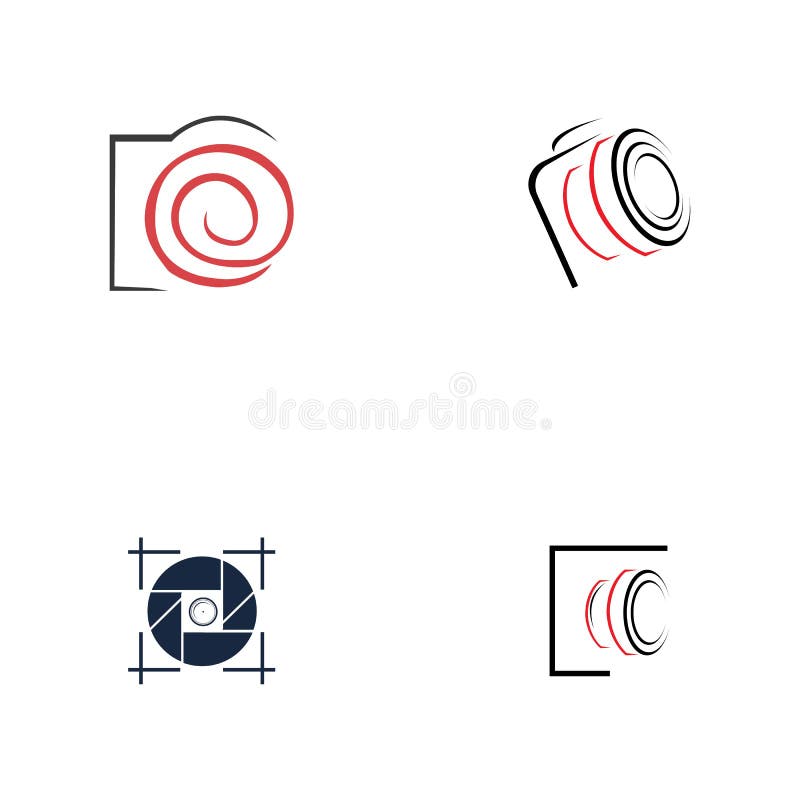 Camera Photography Logo Icon Vector Design Template Stock Vector ...